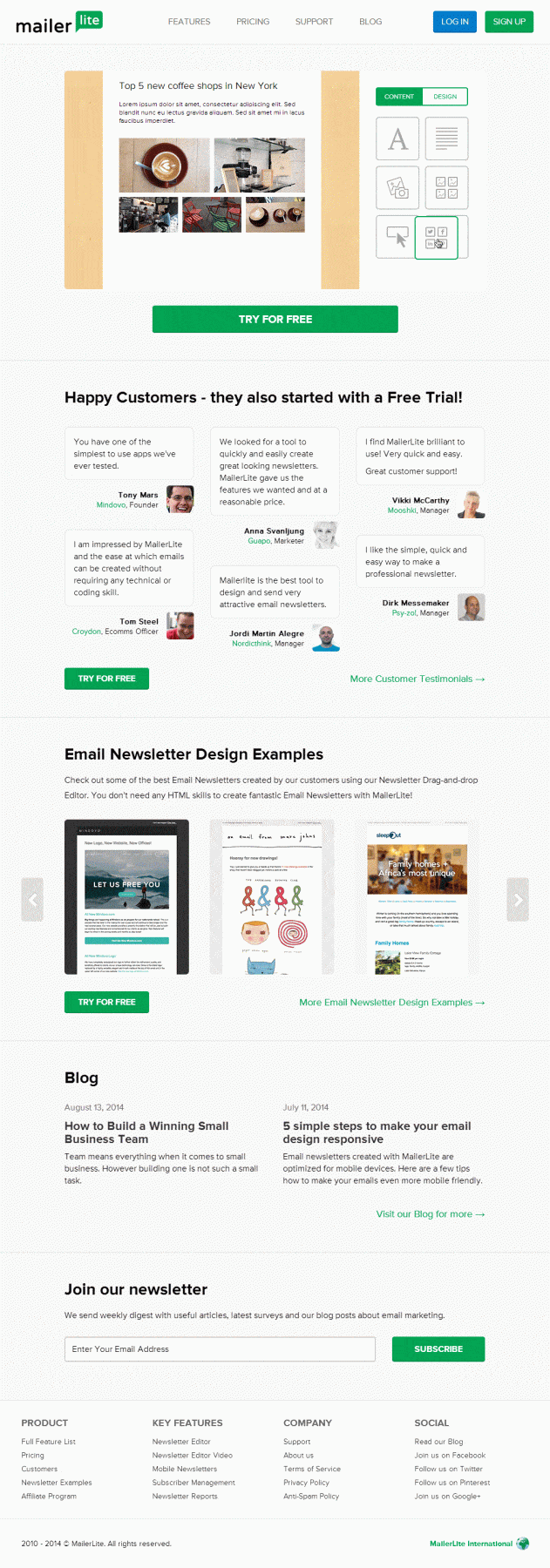 Landing Page Reviews and Best Practices